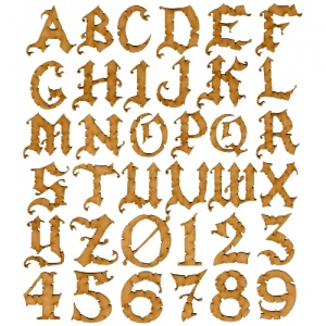 Rapscallion Font - Single MDF Letters and Numbers