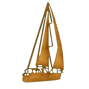 Sailing Boat Style 2 - MDF Wood Boat Shape