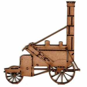 Wood Steam Train Shape 1 for altered art and craft projects