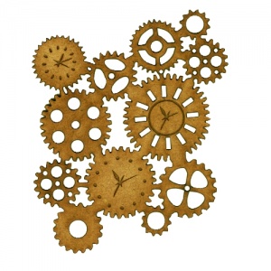 Steampunk Mechanical - MDF Cogs & Clockworks Motif Style 28