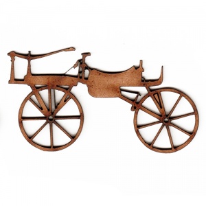 Wood Vintage Bicycle Shape 2 for altered art and craft projects