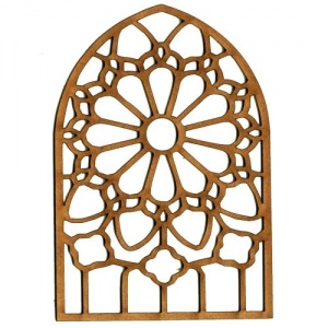 Stained Glass Tudor Arch Window - MDF Wood Shape