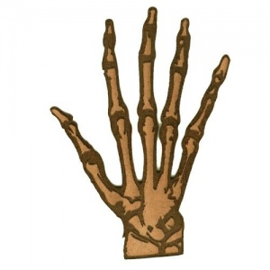 Skeleton Hand Bones Wood Shape for art and crafts