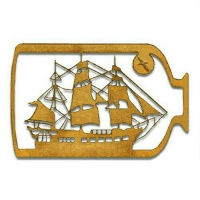 Boat and anchor MDF wood shapes for altered art and crafts